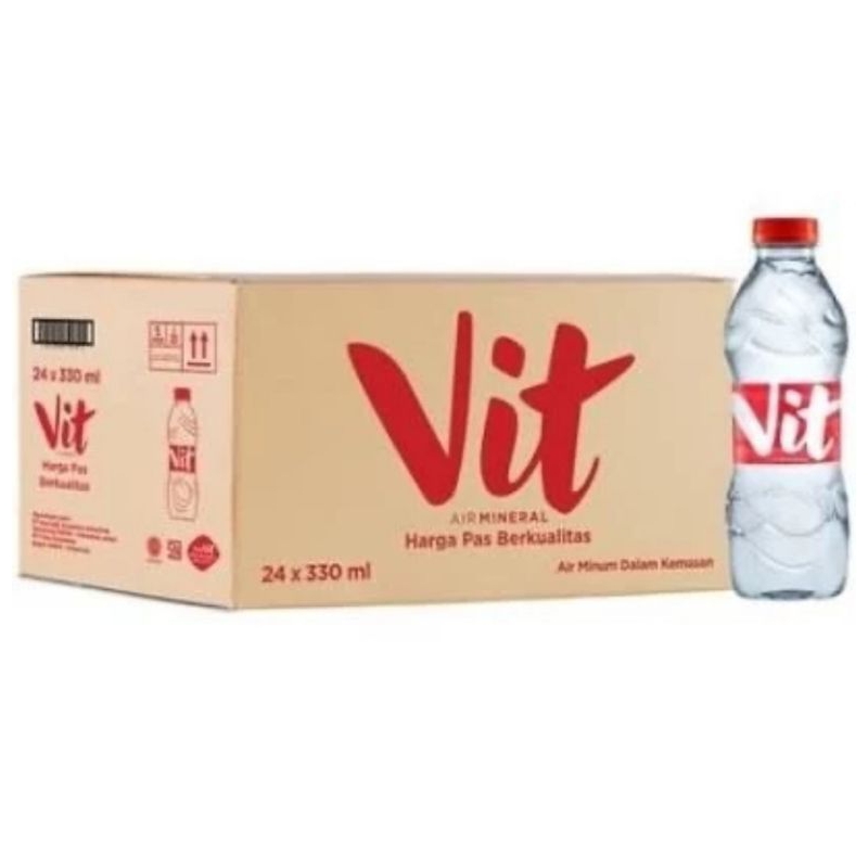 Jual vit air mineral 330ml isi 24 pcs | Shopee Indonesia