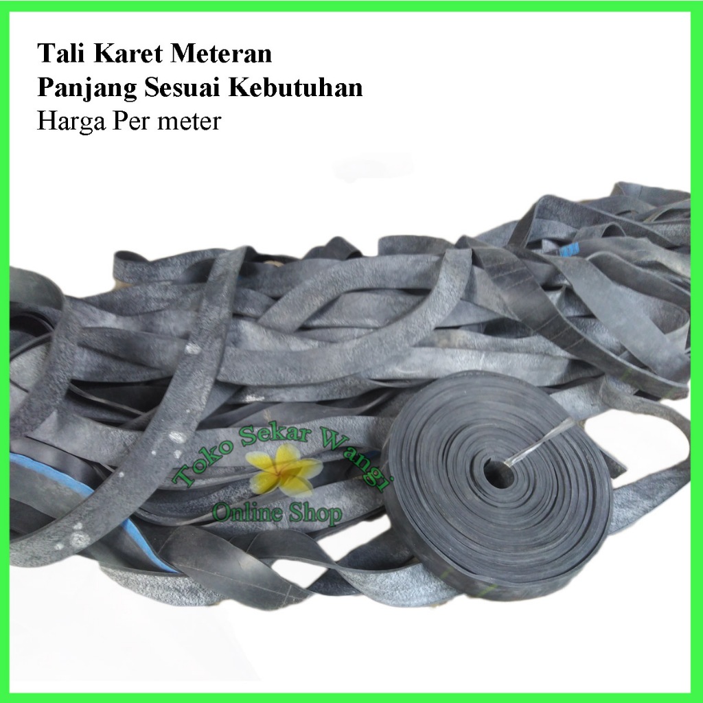 Jual Tali karet ban dalam bahan elastis panjang meteran (sesuai ...