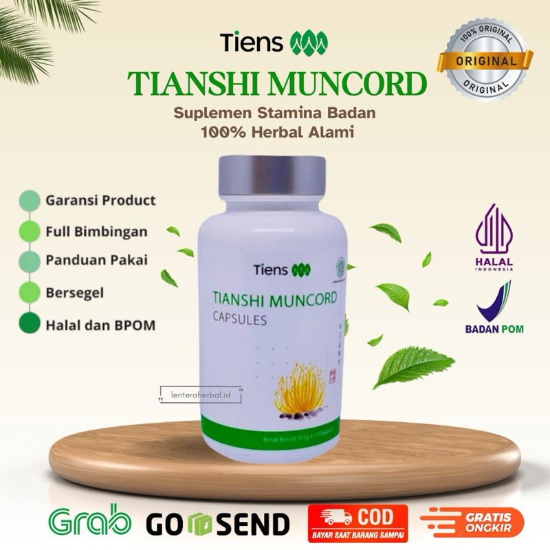 Jual MUNCORD TIENS ISI 100 KAPSUL | SUPLEMEN TIENS HERBAL | TIANSHI ...