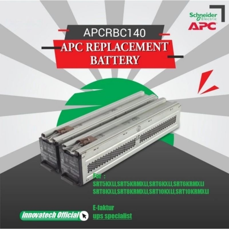 Jual APC RBC140 APCRBC140 Replacement battery Catridge Internal Battery ...