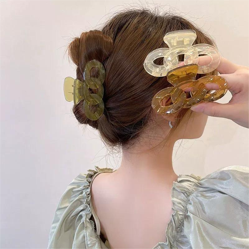 Jual Jepit Rambut Akrilik Besar / Jedai Glossy 9 cm Jepit Rambut Motif ...