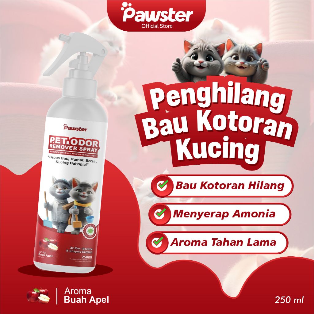 Jual Pawster - Penghilang Bau Kotoran Kucing - Penghilang Bau Pesing ...