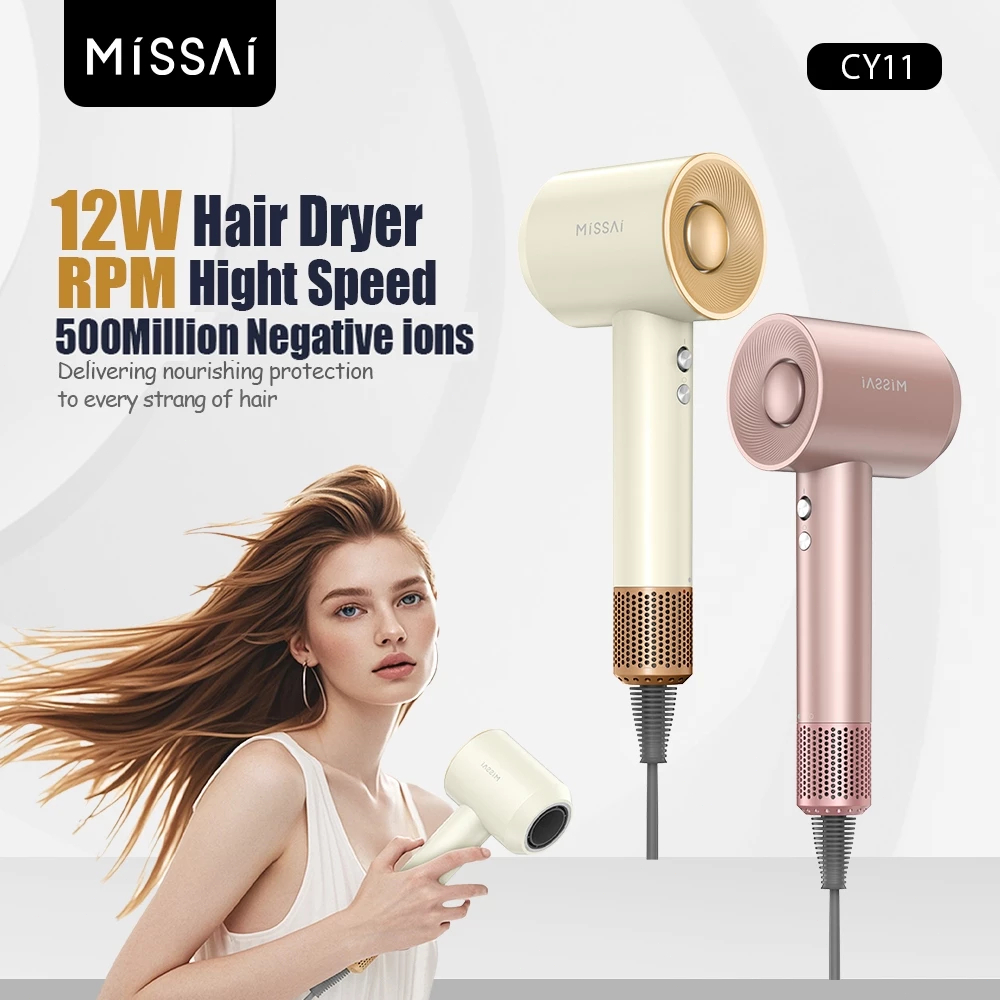 Jual Missai Pengering Rambut 1200w Hair Dryer Portable Lipat Ion ...