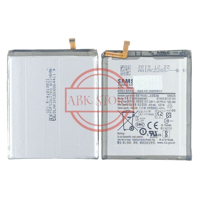 Jual BATERAI EB-BG985ABY FOR SAMSUNG S20 PLUS G985 BATTERY | Shopee ...