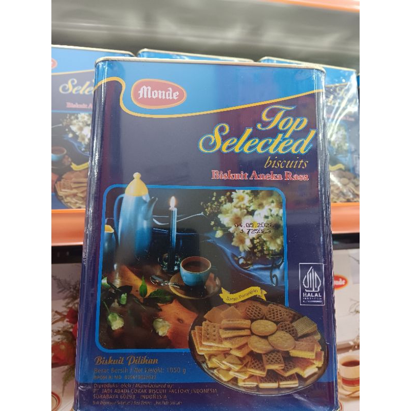 Jual MONDE BISKUIT TOP SELECTED 1050 gram biskuit aneka rasa | Shopee ...