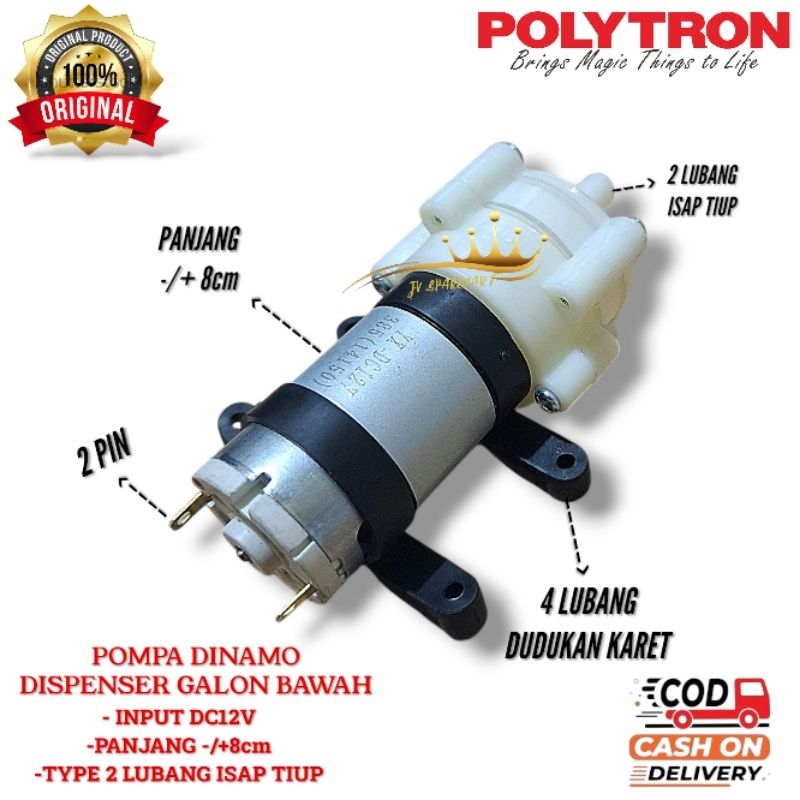 Jual POMPA DISPENSER GALON BAWAH DISPENSER POLYYRON / DINAMO POMPA AIR ...
