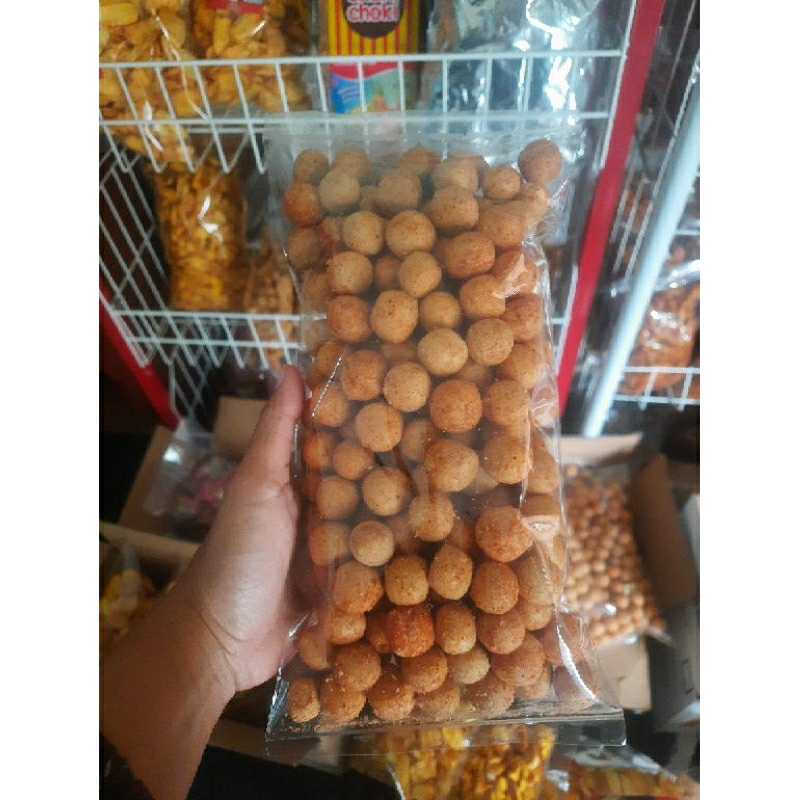 Jual Krupuk Tahu Bulat Mini Pedas Asin | Shopee Indonesia