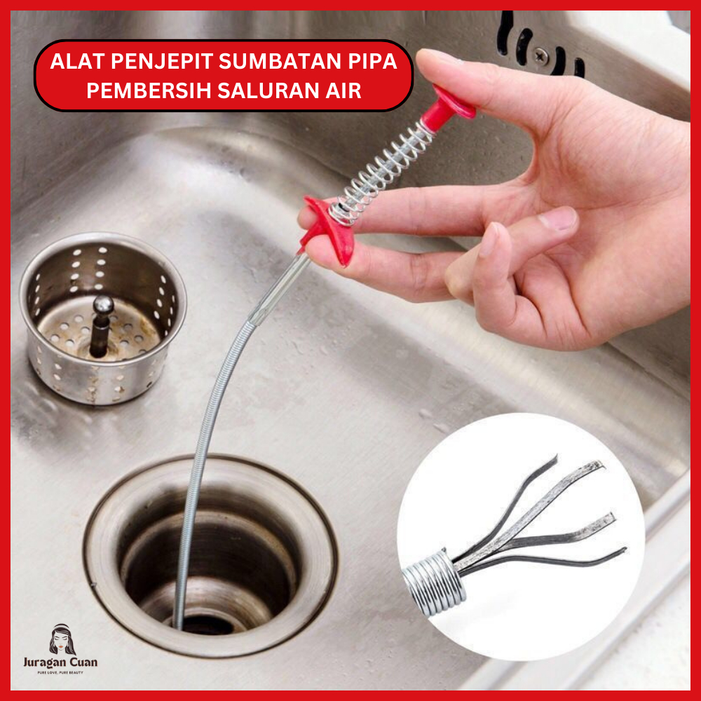 Jual ALAT PENJEPIT SUMBATAN PIPA PEMBERSIH SALURAN AIR WASTAFEL CLOSET ANTI MAMPET | Shopee ...