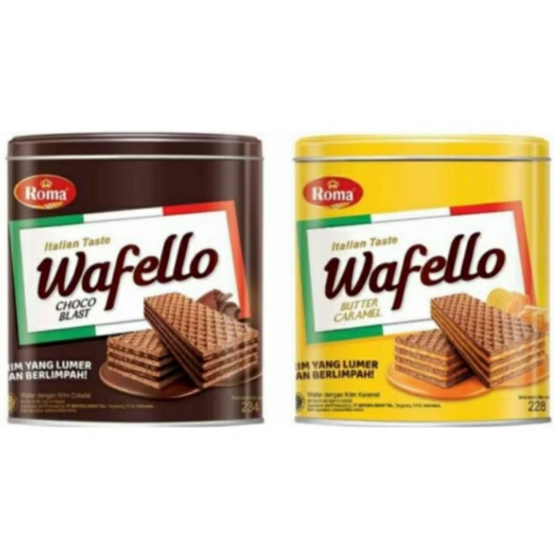 Jual WAFELLO WAFER KALENG 240gr - WAFER CHOCOLATE - WAFELLO JEPARA JAWA ...