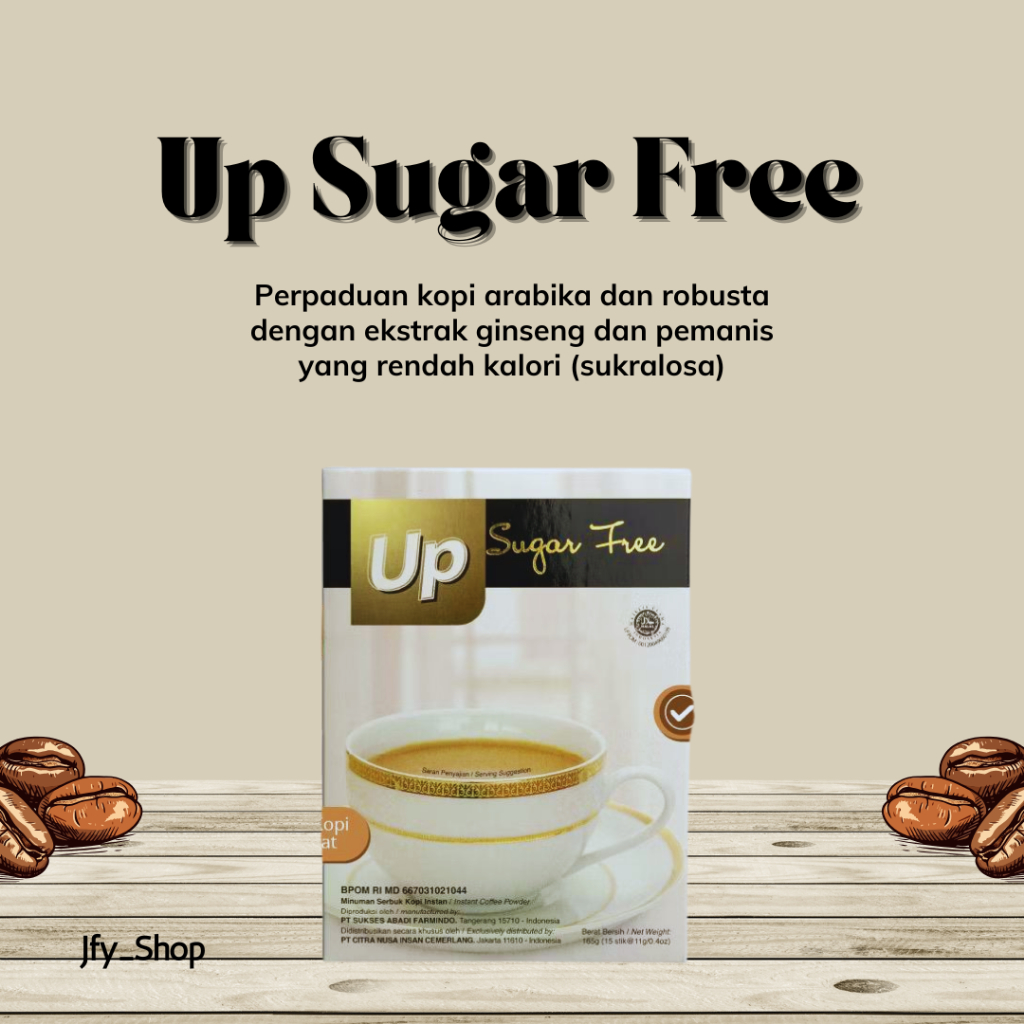 Jual Up Sugar Free - Kopi Ginseng Up Sugar Free - Ed Des 2026 | Shopee ...