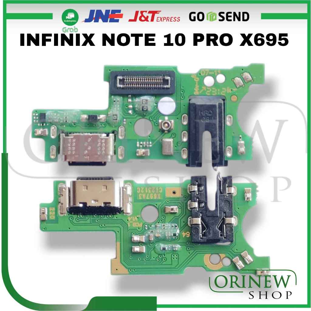 Jual Pcb Board Usb Konektor Cas Infinix Note 10 Pro X695 Connector Charger Papan Mic Original ...