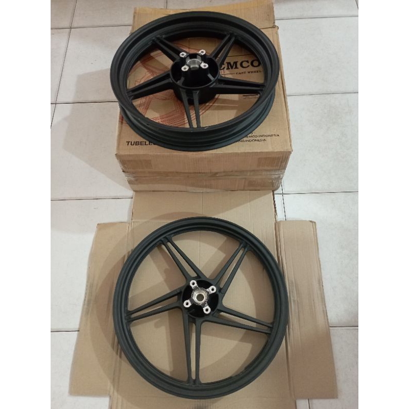 Jual Velg MX DD Black Merek Chemco Veleg Jupiter MX New hitam | Shopee ...