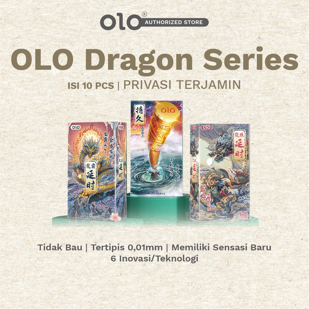 Jual Kondom OLO 001 Dragon Series 1 Box isi 10 Pcs Condom 0.01 Paling Tipis dan Bergerigi ...