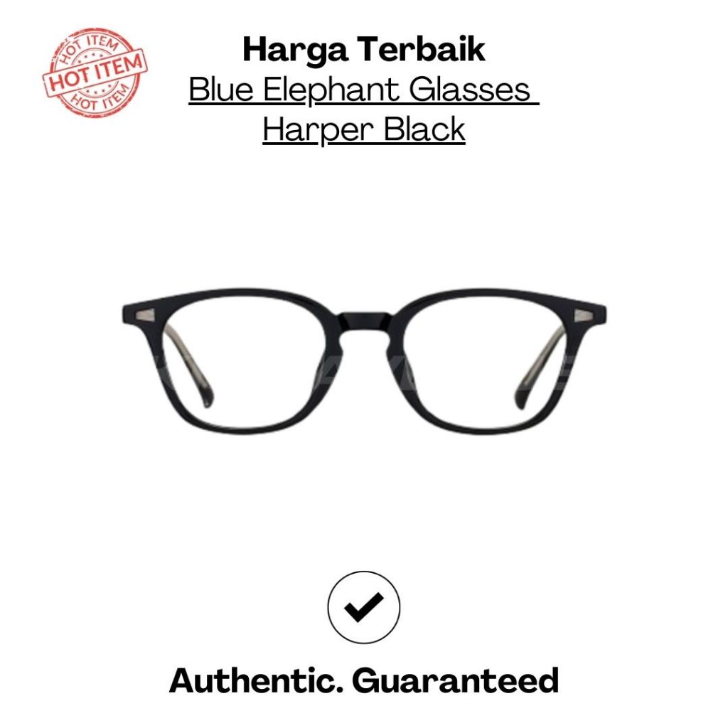 Jual Blue Elephant Harper Black Glasses | Shopee Indonesia