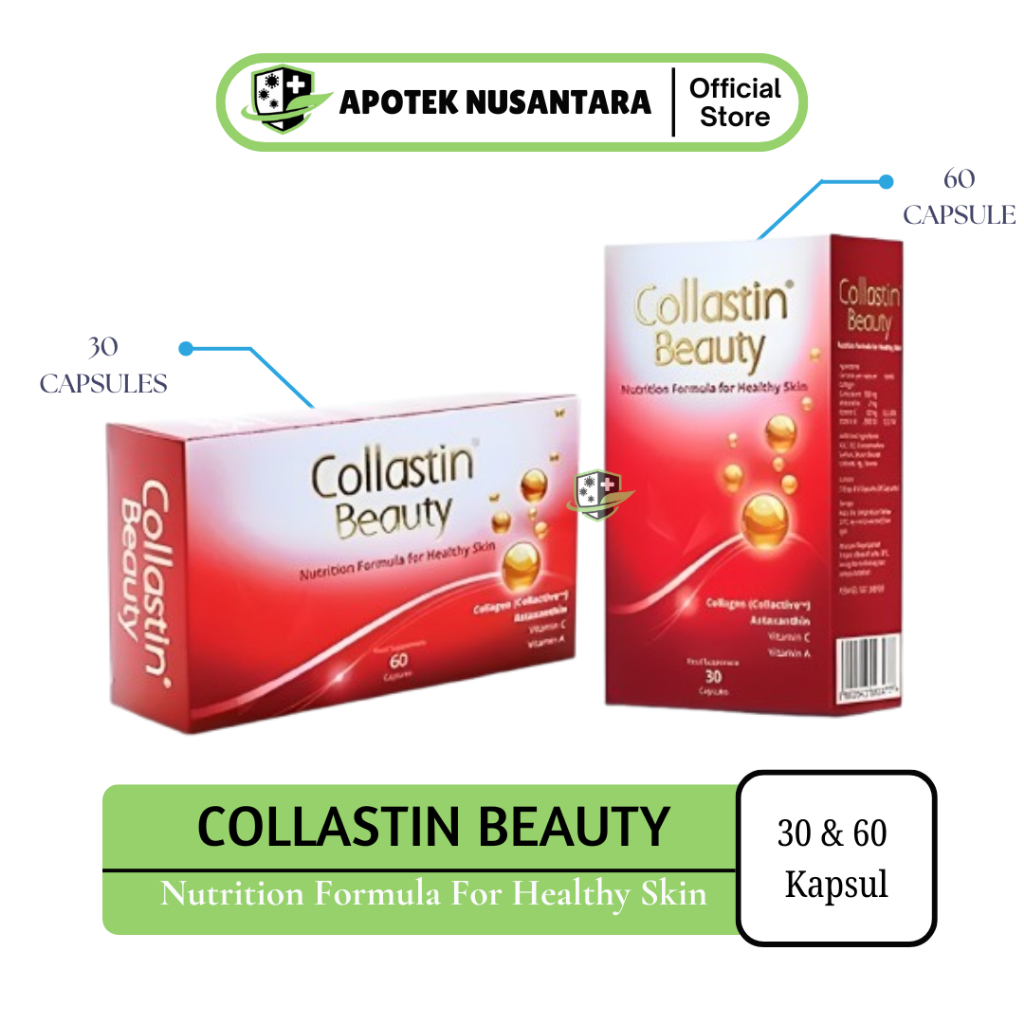 Jual COLLASTIN BEAUTY 60KAPSUL | COLLAGEN 500MG + ASTAXANTHIN 2MG ...