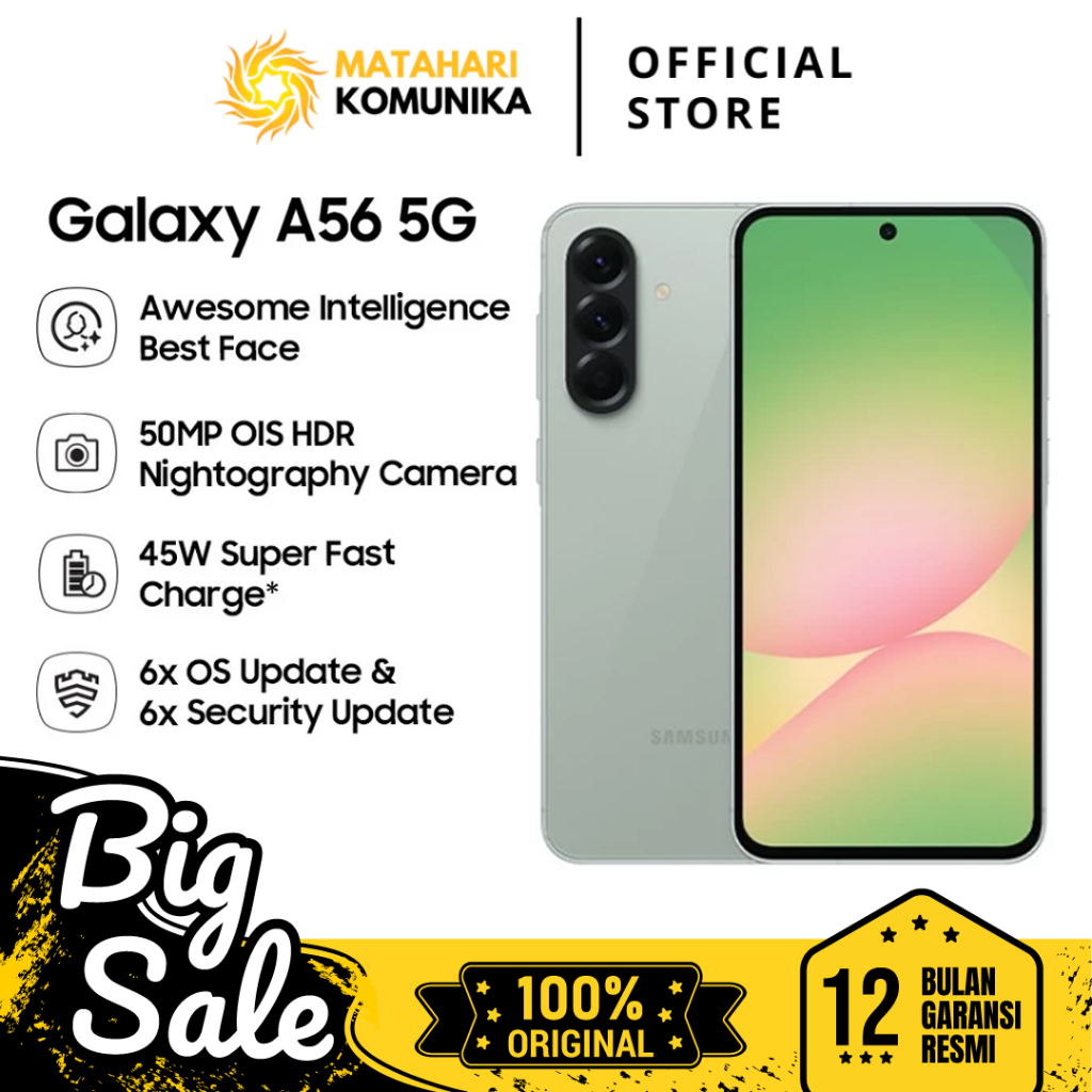Jual Samsung Galaxy A56 5G 12/256GB NFC Super AMOLED Battery 5000mAh ...