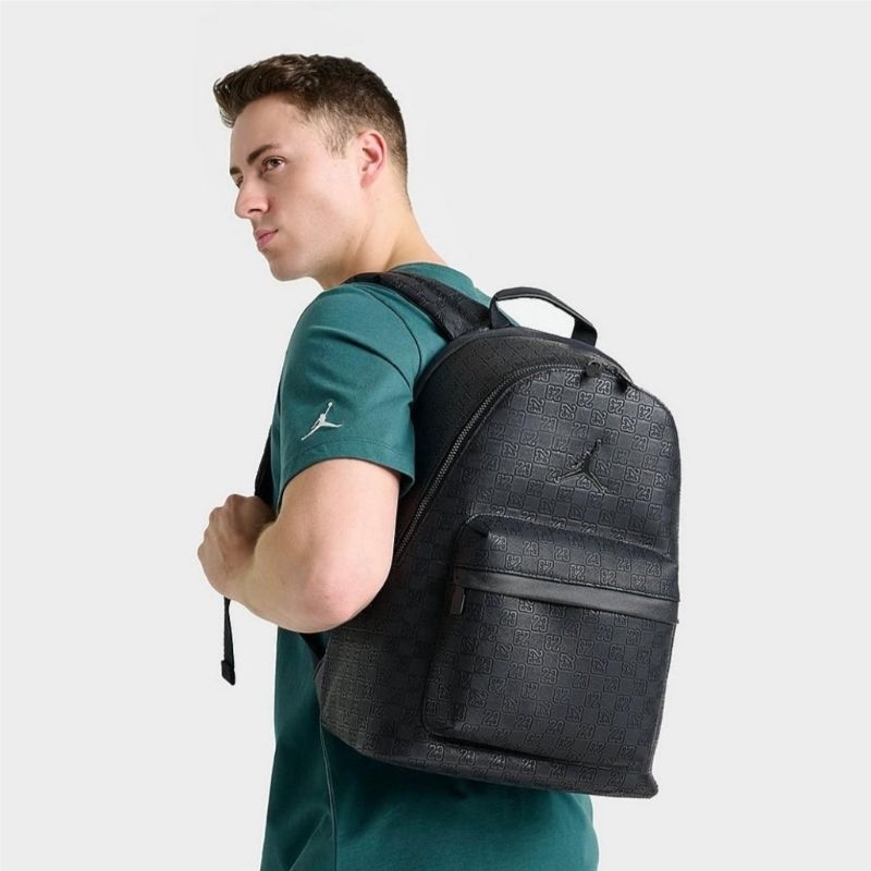 Jual Tas Ransel Kulit Pria Wanita Nike Jordan Monogram Hitam Original ...