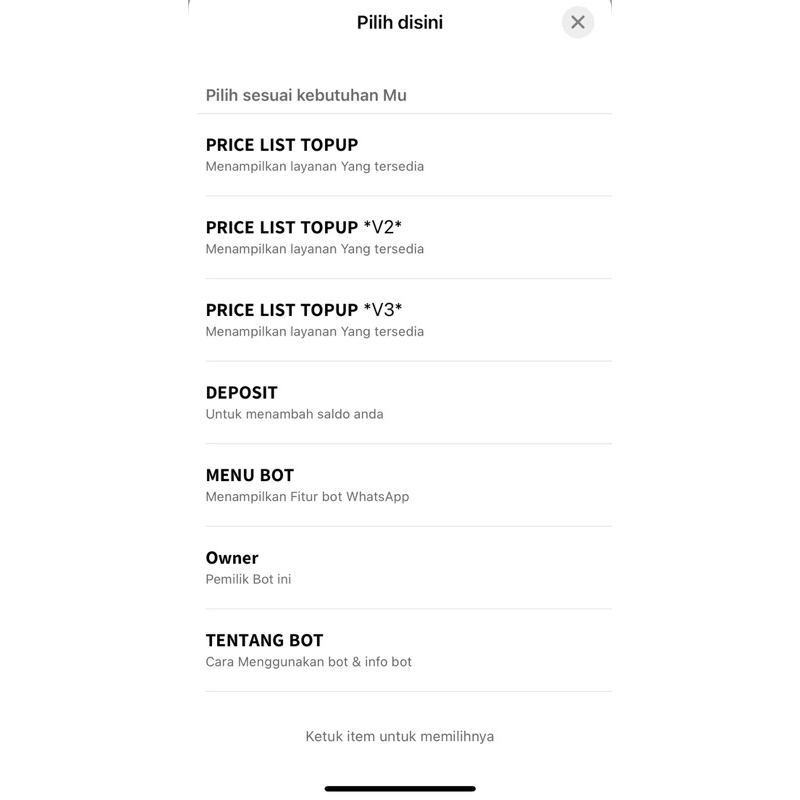 Jual bot topup 3 provider | Shopee Indonesia