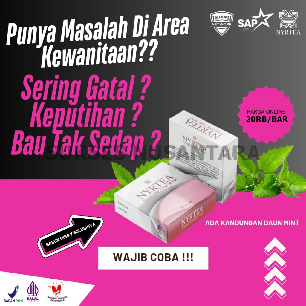 Jual NYRTEA FEMININE CARE SOAP SATUAN (Sabun Perawatan Kewanitaan ...