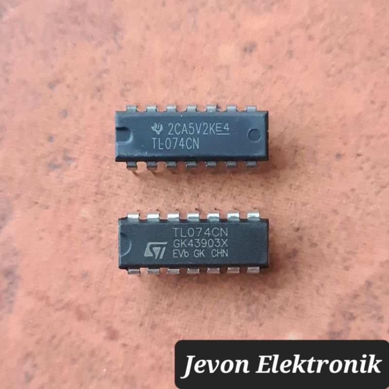 Jual IC TL074 Original Texas Transistor TL 074 CN Asli Ori TL074CN | Shopee Indonesia