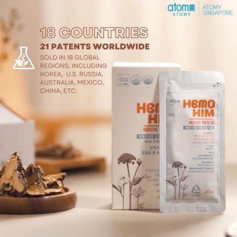 Jual ATOMY 1BOX KECIL HEMOHIM ISI 6 SACHET ORIGINAL 100% | Shopee Indonesia