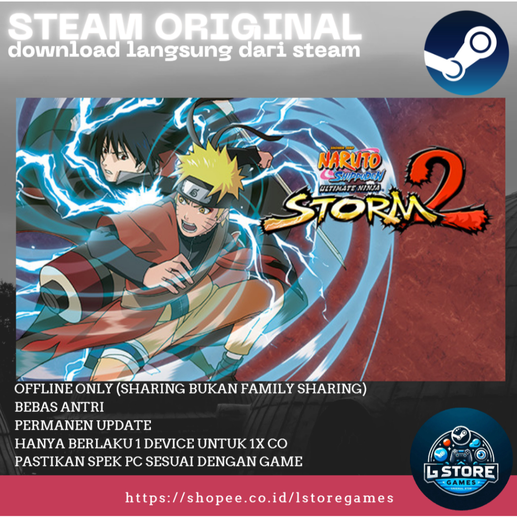 Jual NARUTO Ultimate Ninja STORM 2 PC Sharing Original Offline | Shopee Indonesia