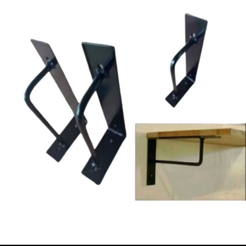 Jual Rak Besi Siku Ambalan Tempel Rack Dinding Besi Tebal Besi Siku ...