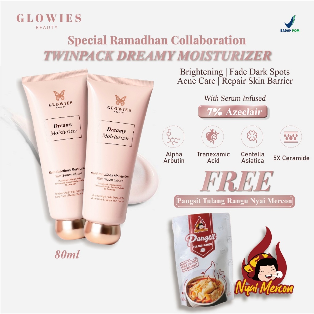 Jual Glowies Beauty X NyaiMercon | [FREE NYAIMERCON] Twinpack Dreamy ...