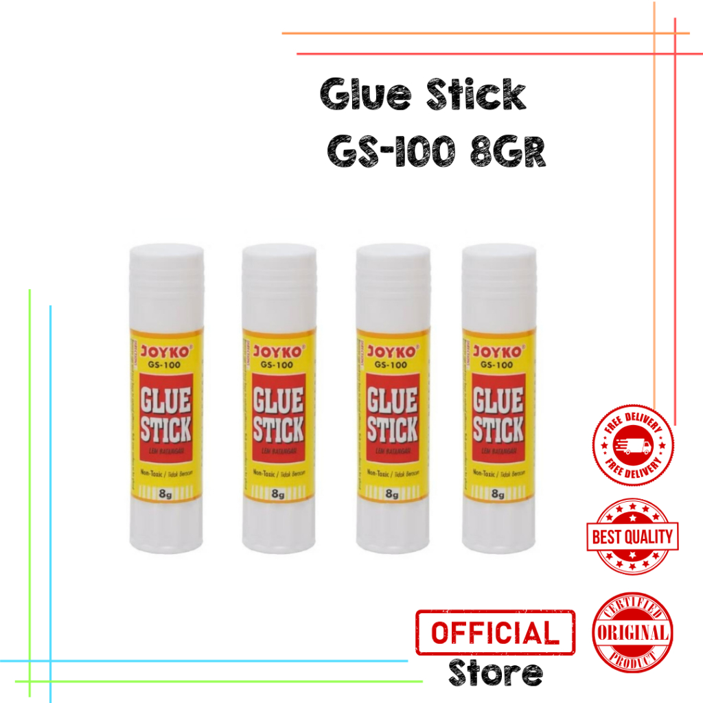 Jual Joyko Glue Stick 8gr / Lem Batang Lem Kertas Joyko Kecil Besar ...