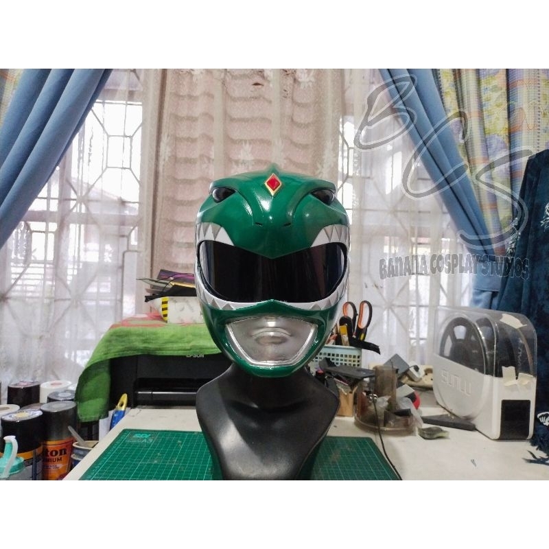 Jual Helm Green Ranger Mighty Morphin Power Ranger (3d print) | Shopee ...