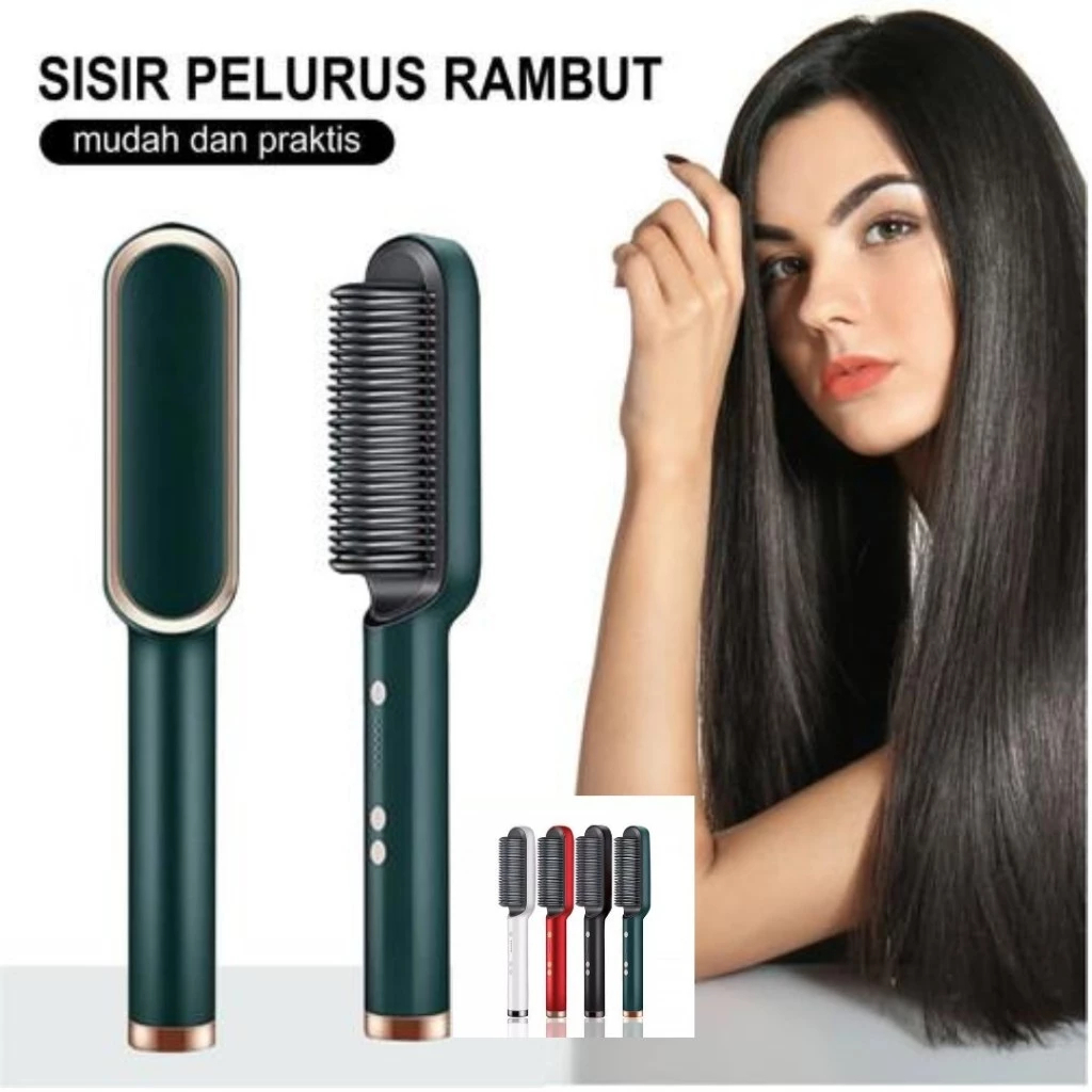 Jual Catokan Rambut Sisir Catokan Pelurus Rambut || Heat Comb 2in1 ...