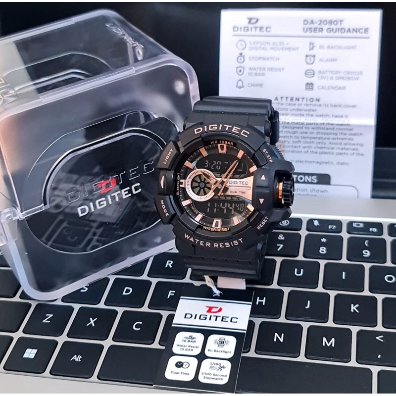 Jual Jam Tangan DIGITEC ORIGINAL DA2080T / DA2080 / DA-2080T / DA 2080 DG DIGITEC Watch Dual ...