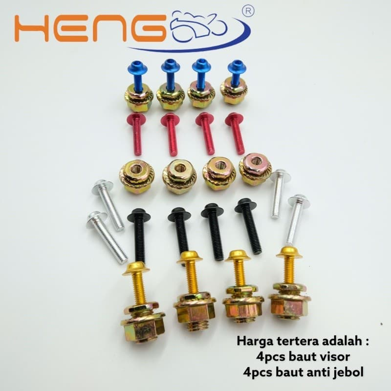 Jual HENG Baut Visor dan Anti Jebol Baut Visor Windshield Aerox Baut ...