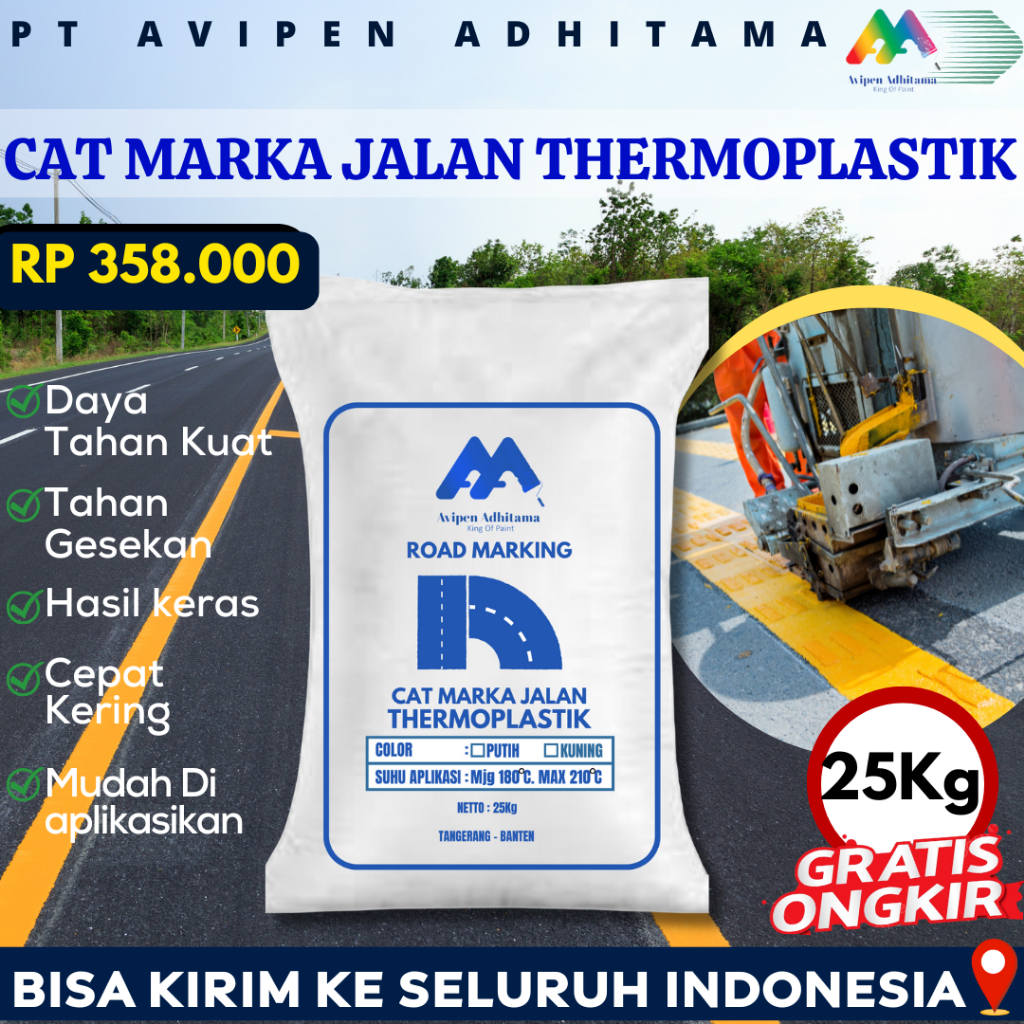 Jual Cat Marka Jalan Thermoplastic AASTHO TYPE 79 25 kg Road Marking ...