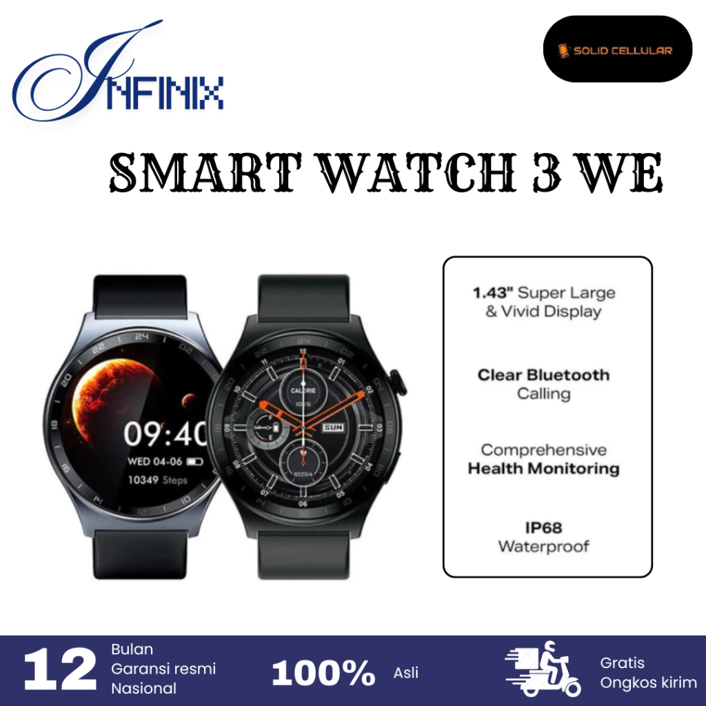 Jual Infinix Smart Watch XWatch 3 WE Garansi Resmi | Shopee Indonesia