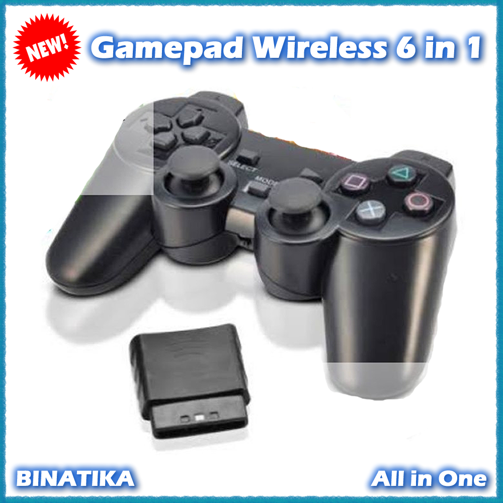 Jual Gamepad Wireless 6in1 Joystick for Smartphone, PC, PS2 , PS3 ...