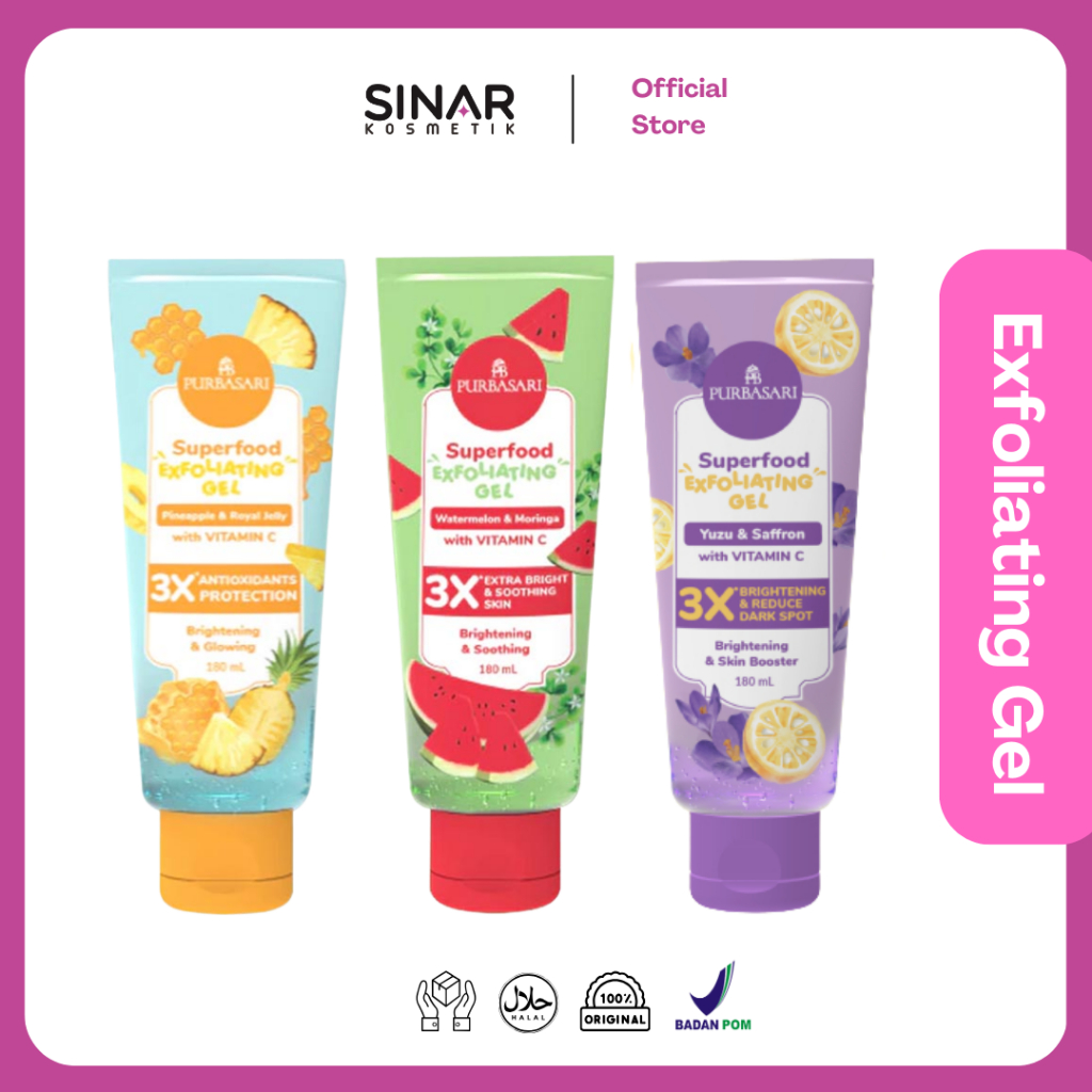 Jual Purbasari Superfood EXFOLIATING GEL / Peeling Badan / Lulur ...