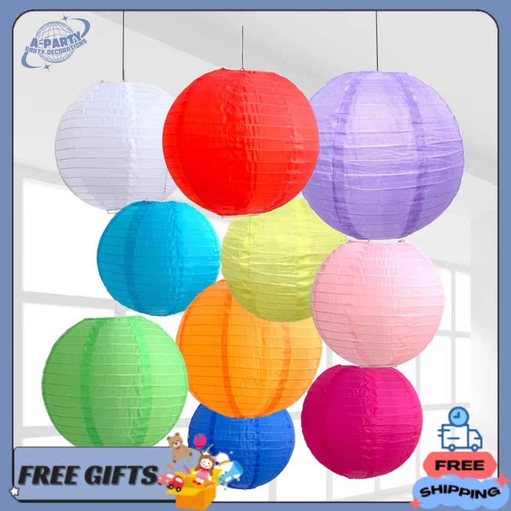 Jual Lampion Polos Bulat Gantung Lampion Kain Bulat Polos Untuk ...