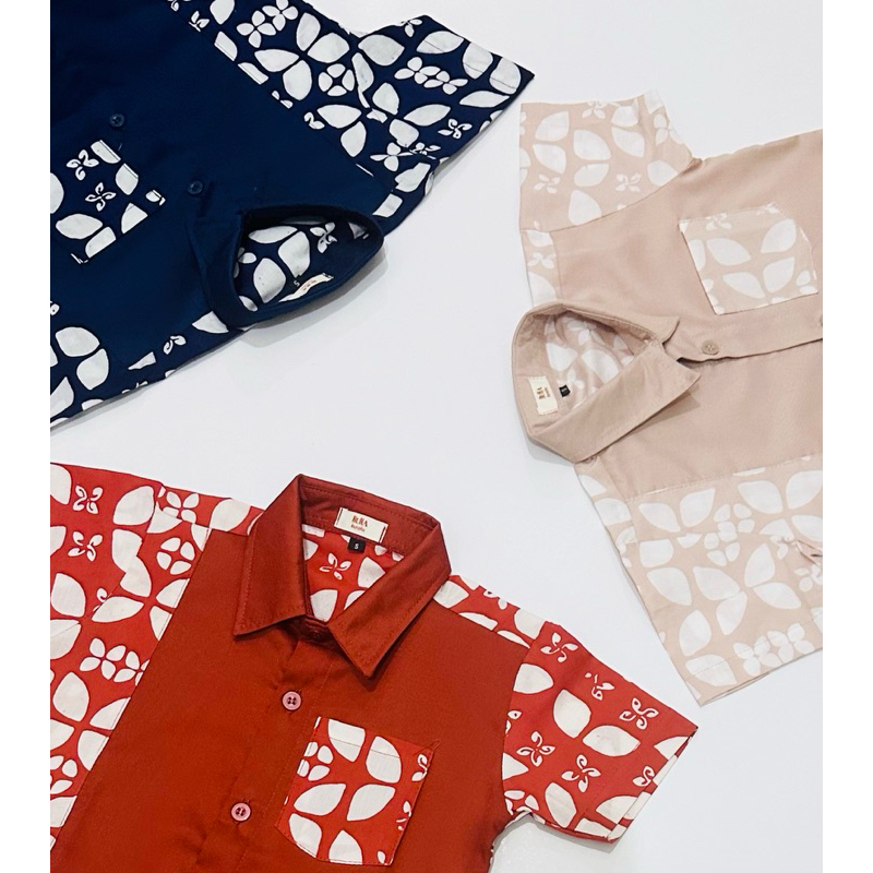 Jual batik couple coksu latte, navy, terracotta | Shopee Indonesia