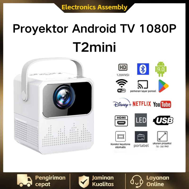 Jual T2mini Proyektor Android TV 1080P Smart Projector 6000 Lumen ...