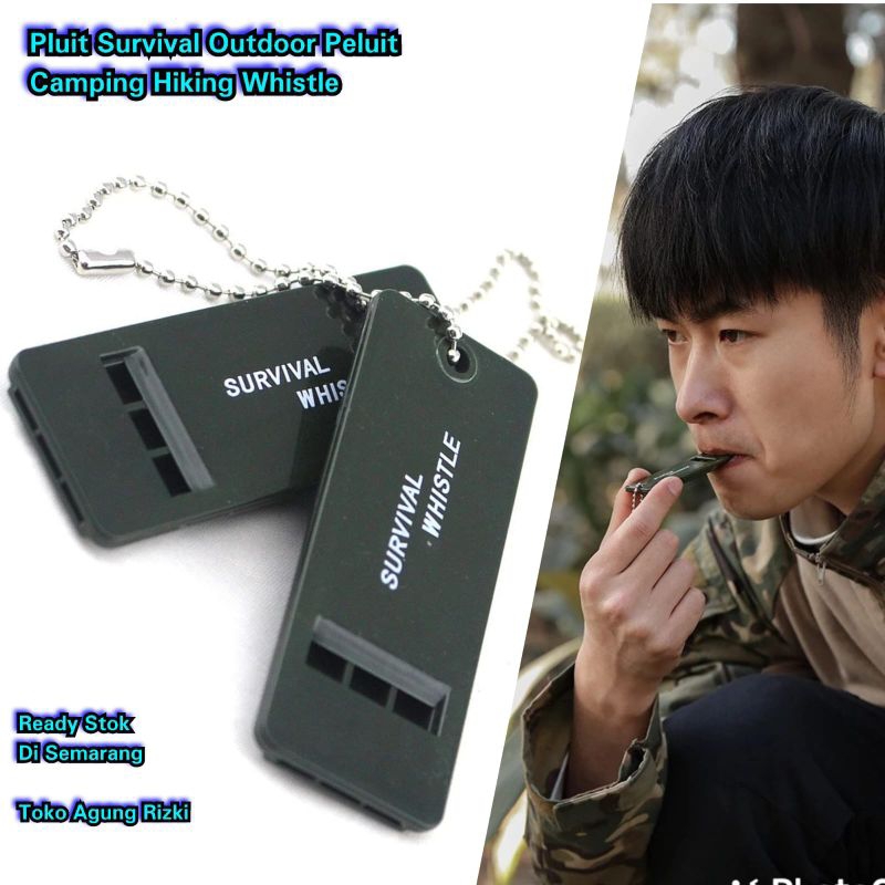 Jual Pluit Survival Outdoor Peluit Camping Hiking Whistle Darurat 3 ...