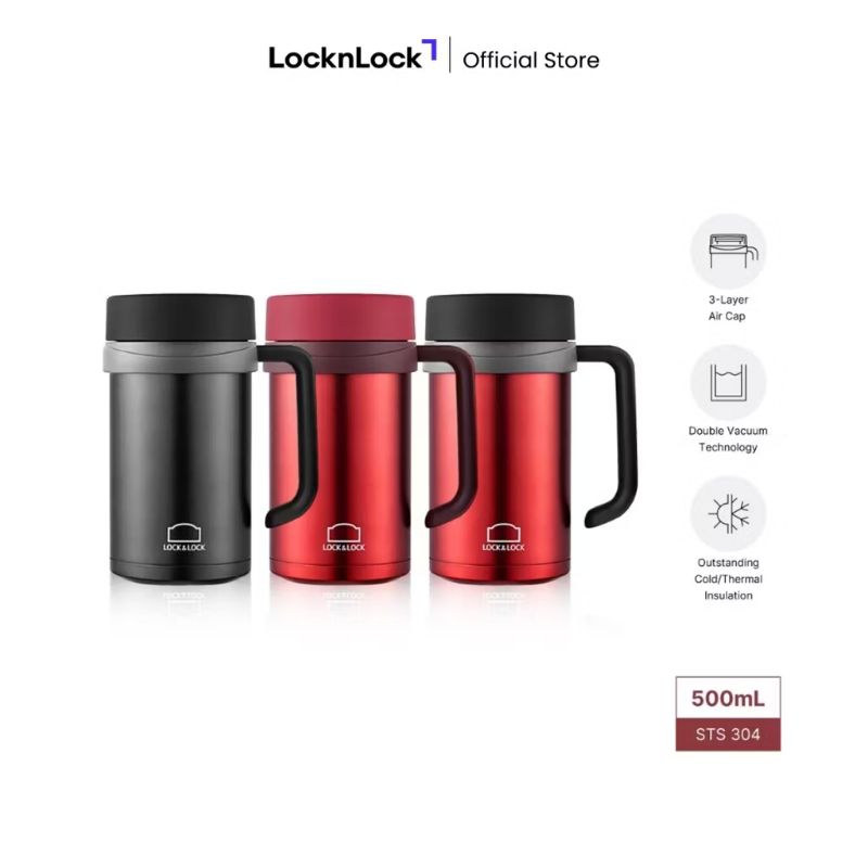 Jual Lock n Lock New Basic Table Mug 500ml - Termos Air Minum 500 ml ...