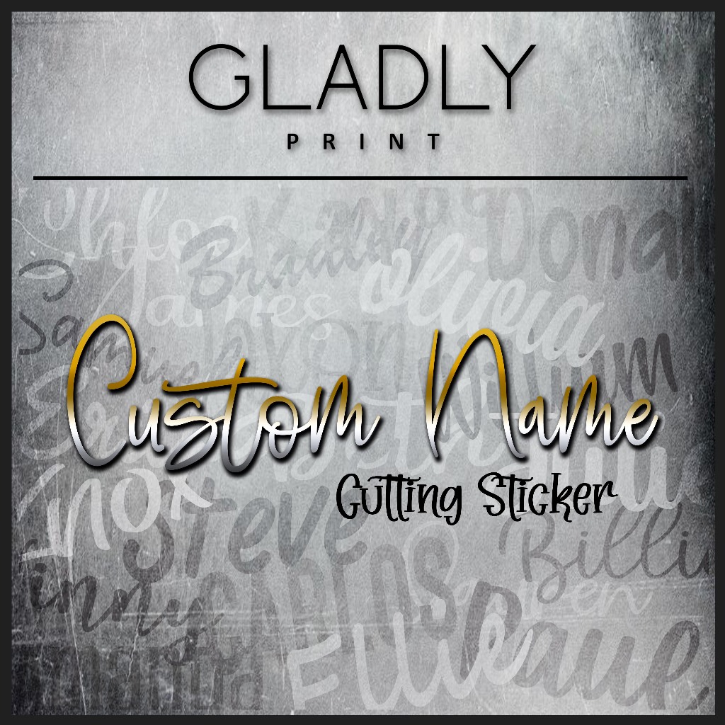 Jual CUTTING STICKER NAMA PART 2 || CUSTOM NAMA DAN TULISAN SATUAN ...