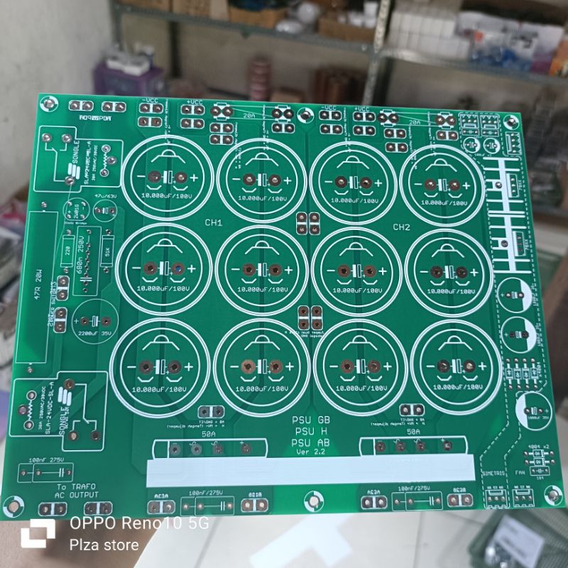 Jual PCB PSU ISI 12 ELCO CLASS AB/H/GB PCB PSU ISI 12 ELCO UNTUK POWER ...