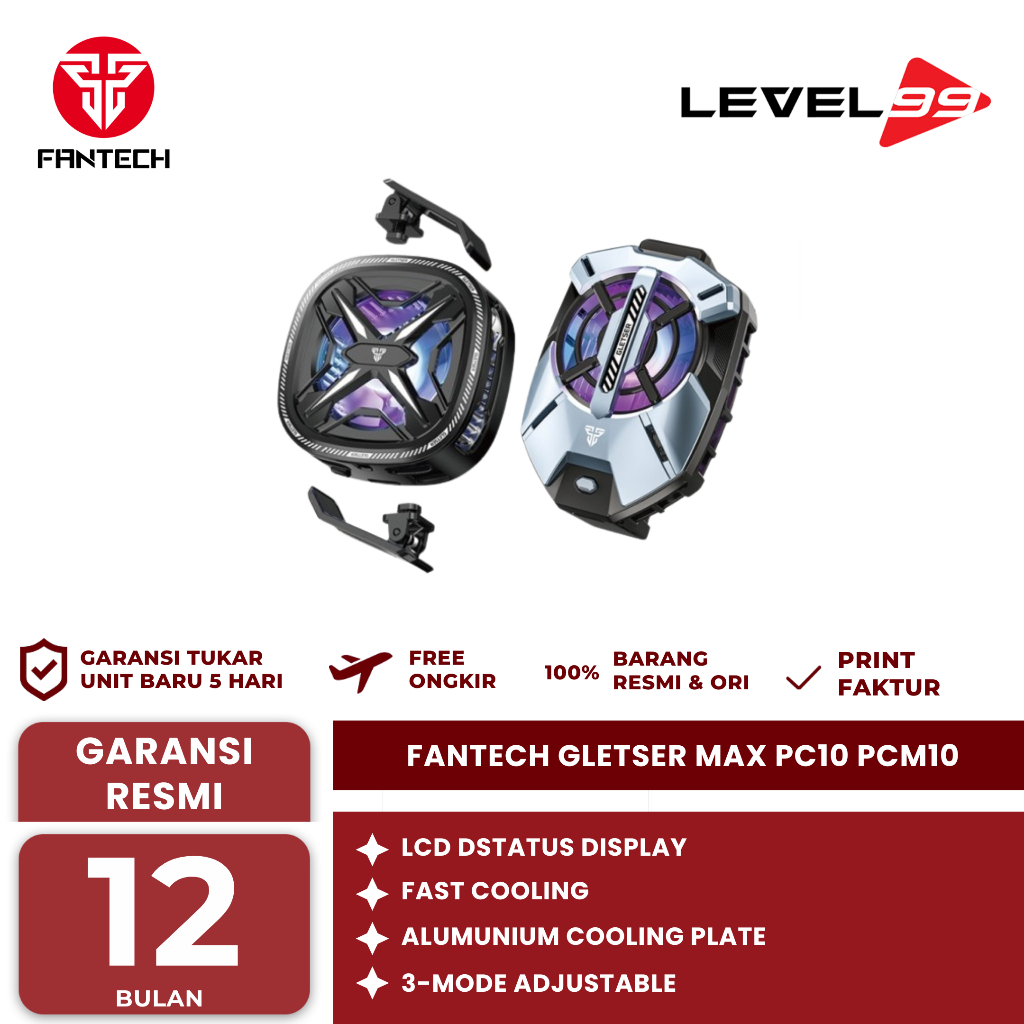 Jual Fantech Phone Fan Cooler Hp Gaming Magnetic Gletser Max Pc10 Pcm10 ...