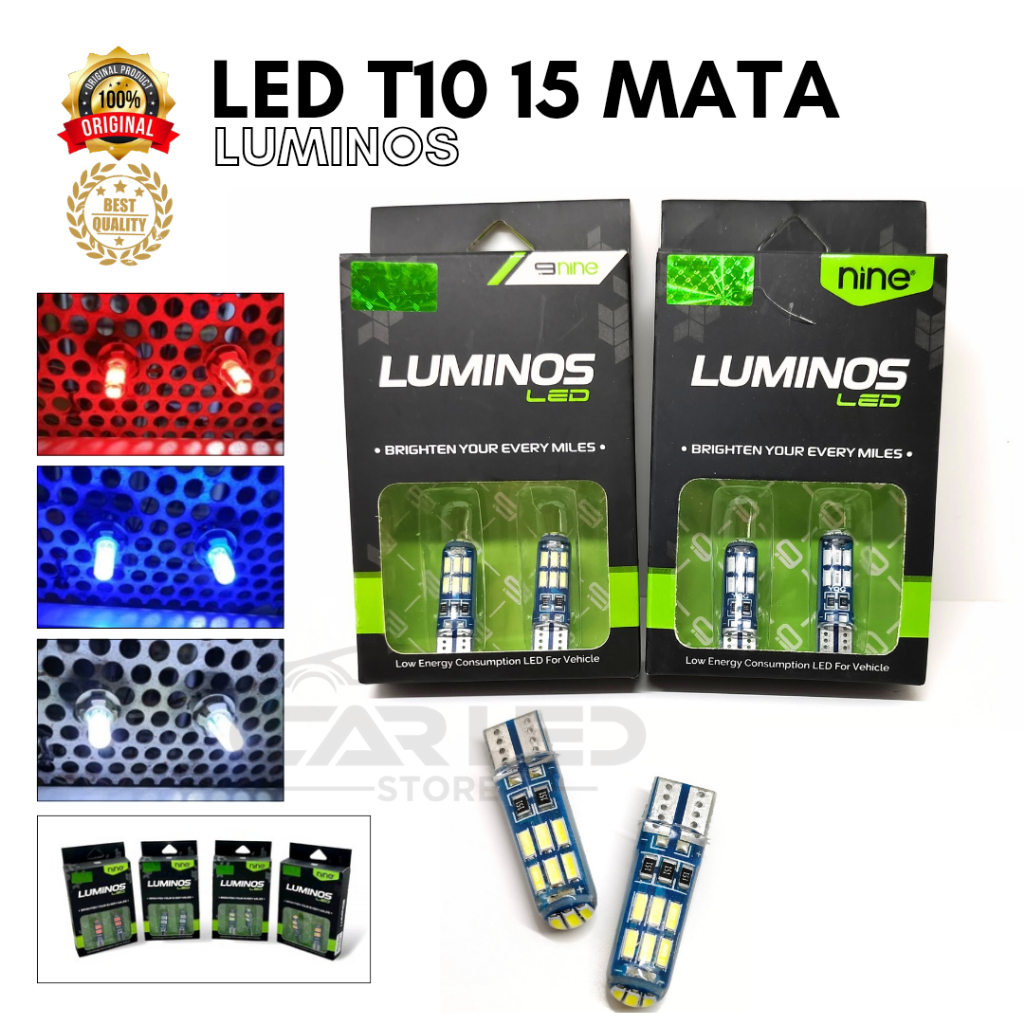 Jual Lampu LED T10 Senja Sein 15 Titik Luminos Nine Jelly | Shopee ...