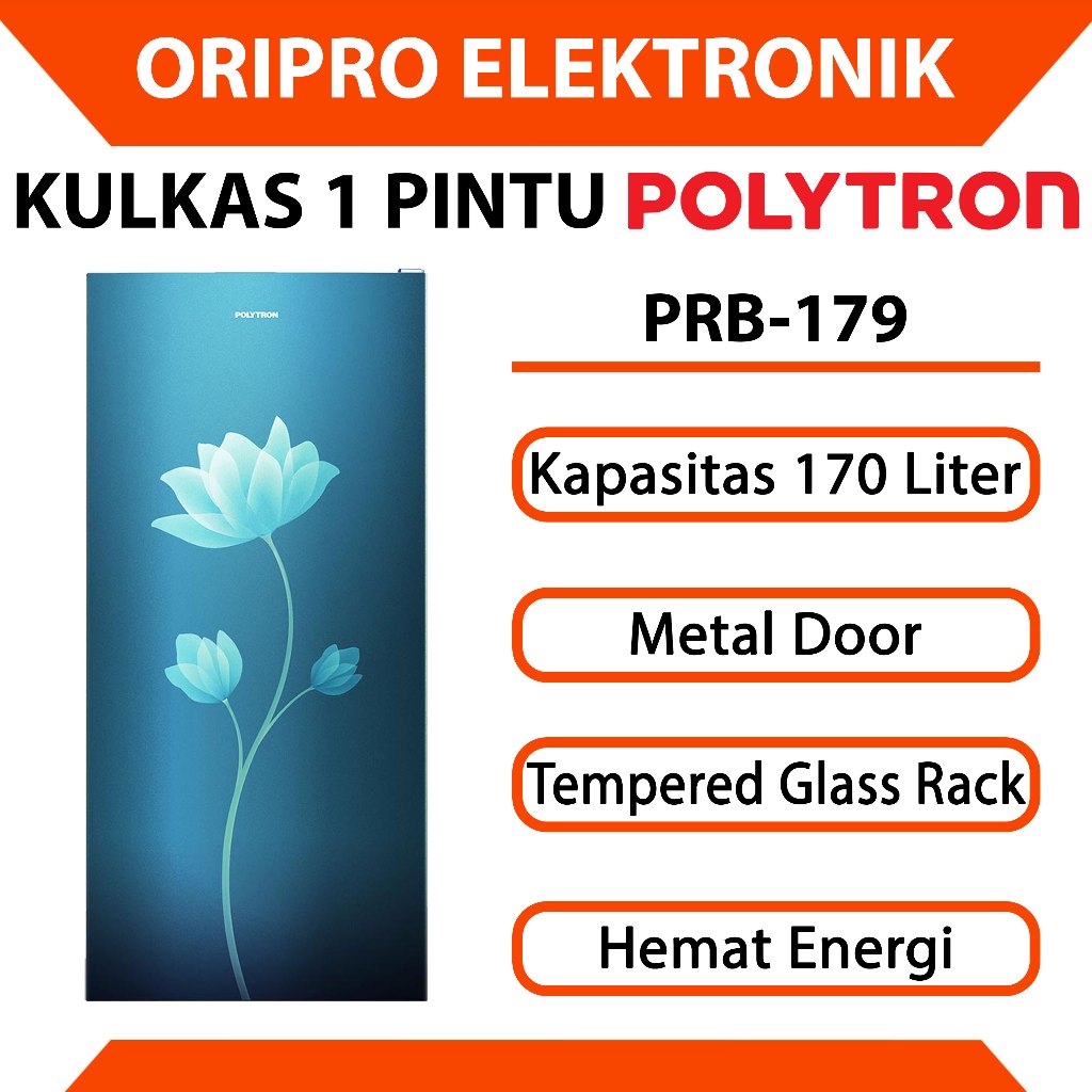 Jual Kulkas 1 Pintu 170 Liter Polytron PRB-179 PRB179 | Shopee Indonesia