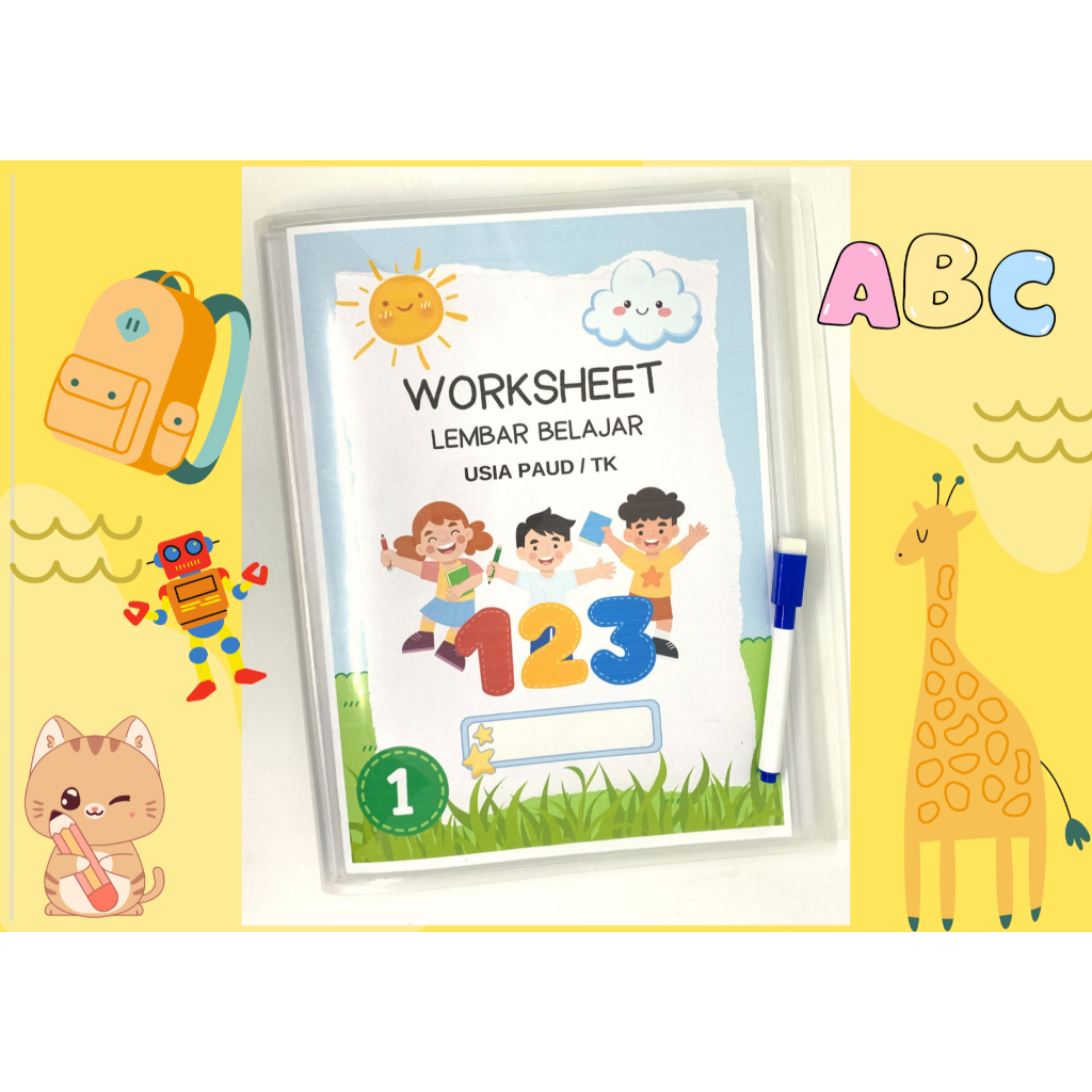 Jual Worksheet Edukasi dan Aktivitas Belajar Anak PAUD 2 - 4 Tahun Free ...