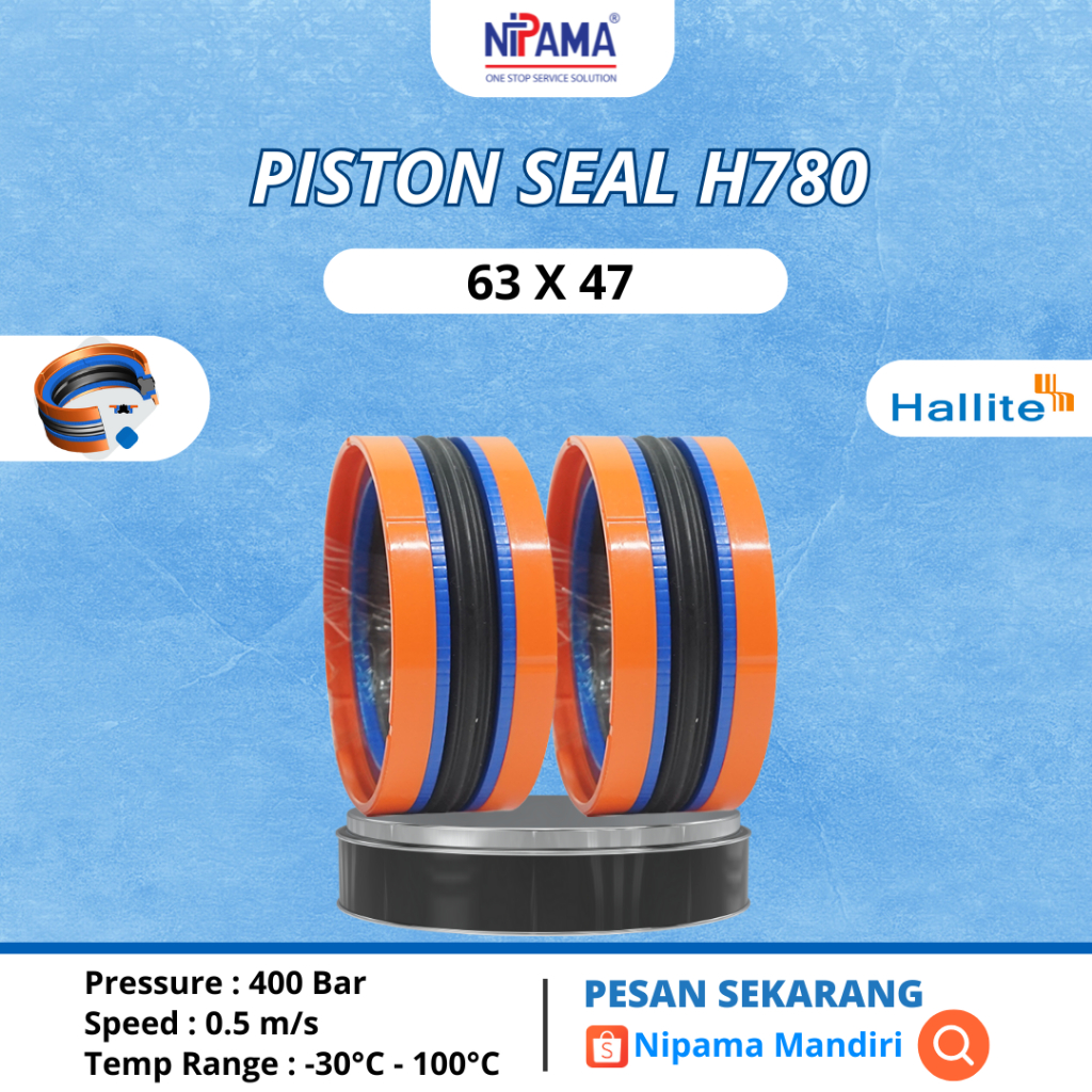 Jual PISTON SEAL DOUBLE ACTING 63 X 47 HALLITE 780 | Shopee Indonesia