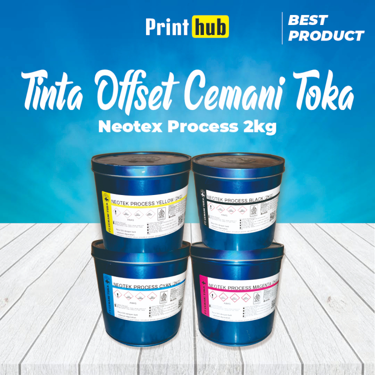 Jual Tinta offset cemani toka - neotex process 2kg | Shopee Indonesia